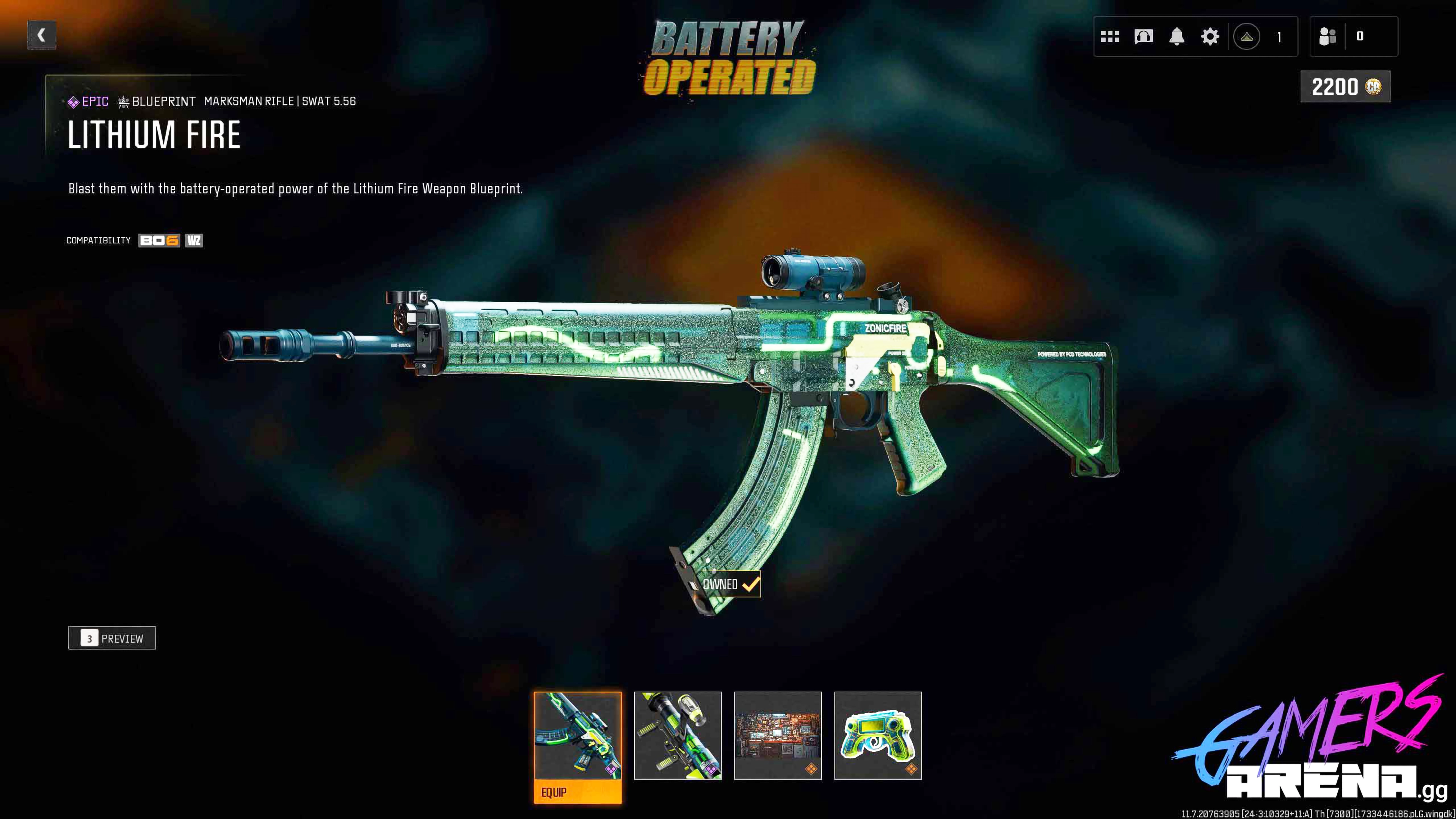 BO6 BATTERY OPERATED Weapon Bundle HARD UNLOCKED PS Xbox PC - Warzone ...